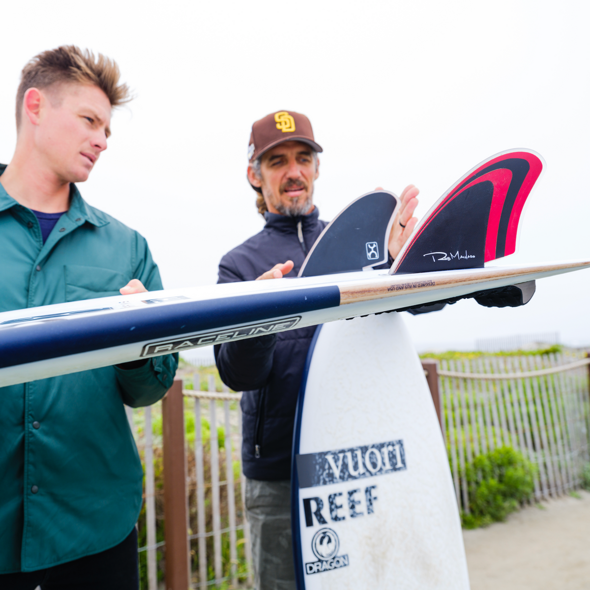 Machado Twin Keel Fin Set